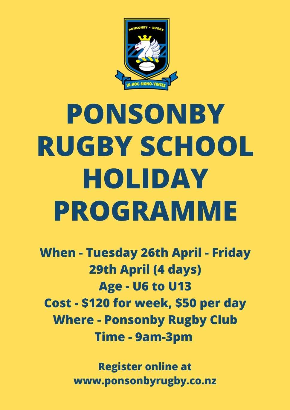 Ponsonby Rugby Club - Rugby Camps