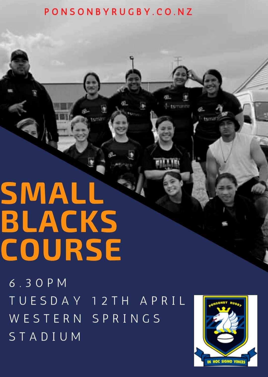 Small Blacks Course 14th April 6.30pm