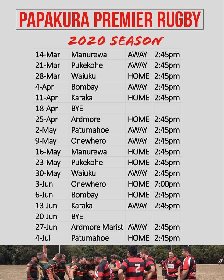 Papakura Rugby Club - Tab 1