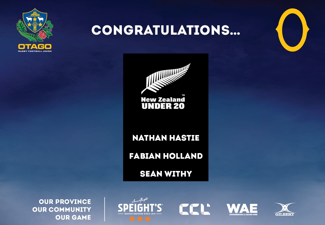 NZ UNDER 20s ANNOUNCEMENT