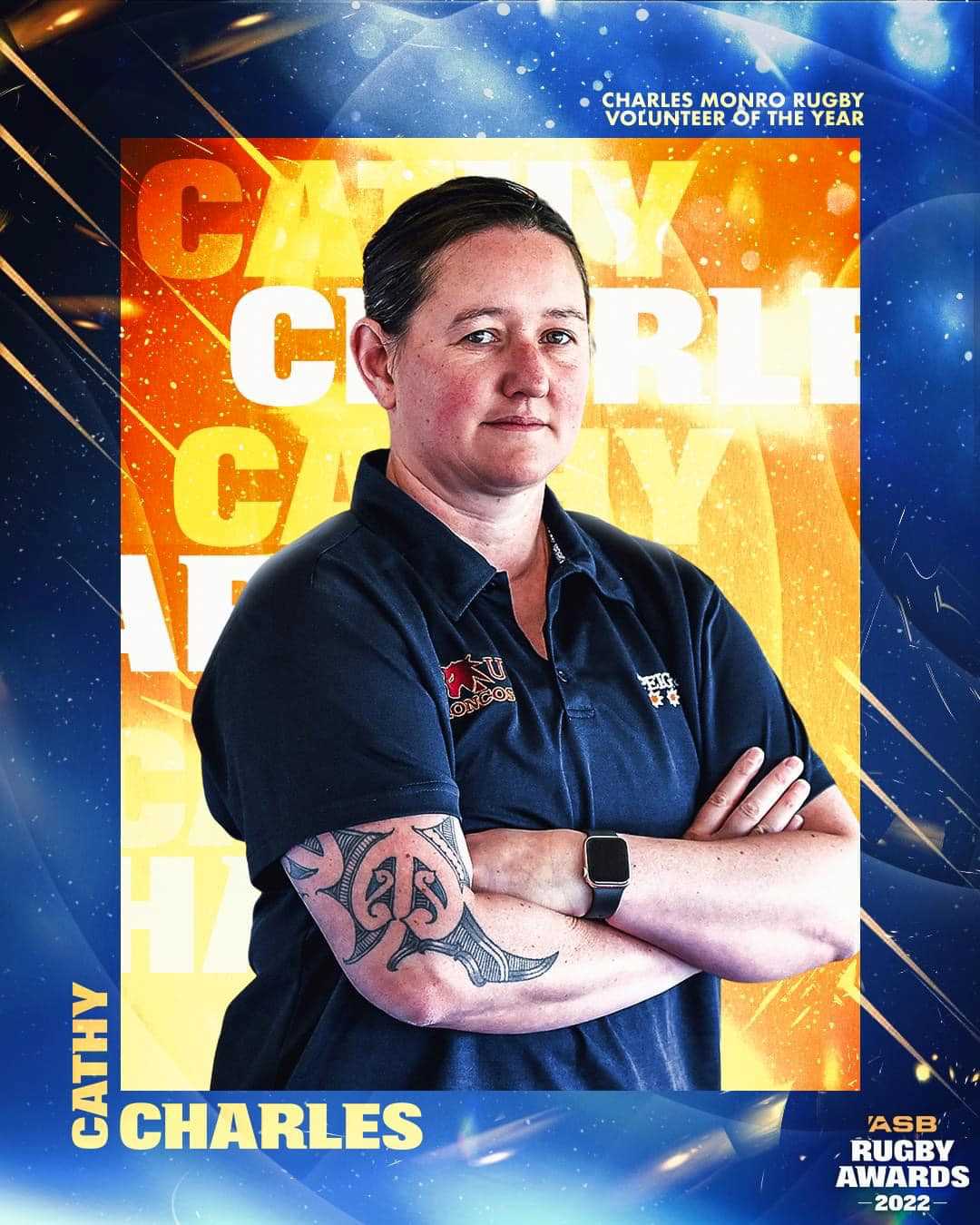 CATHY CHARLES WINS CHARLES MONRO VOLUNTEER OF THE YEAR