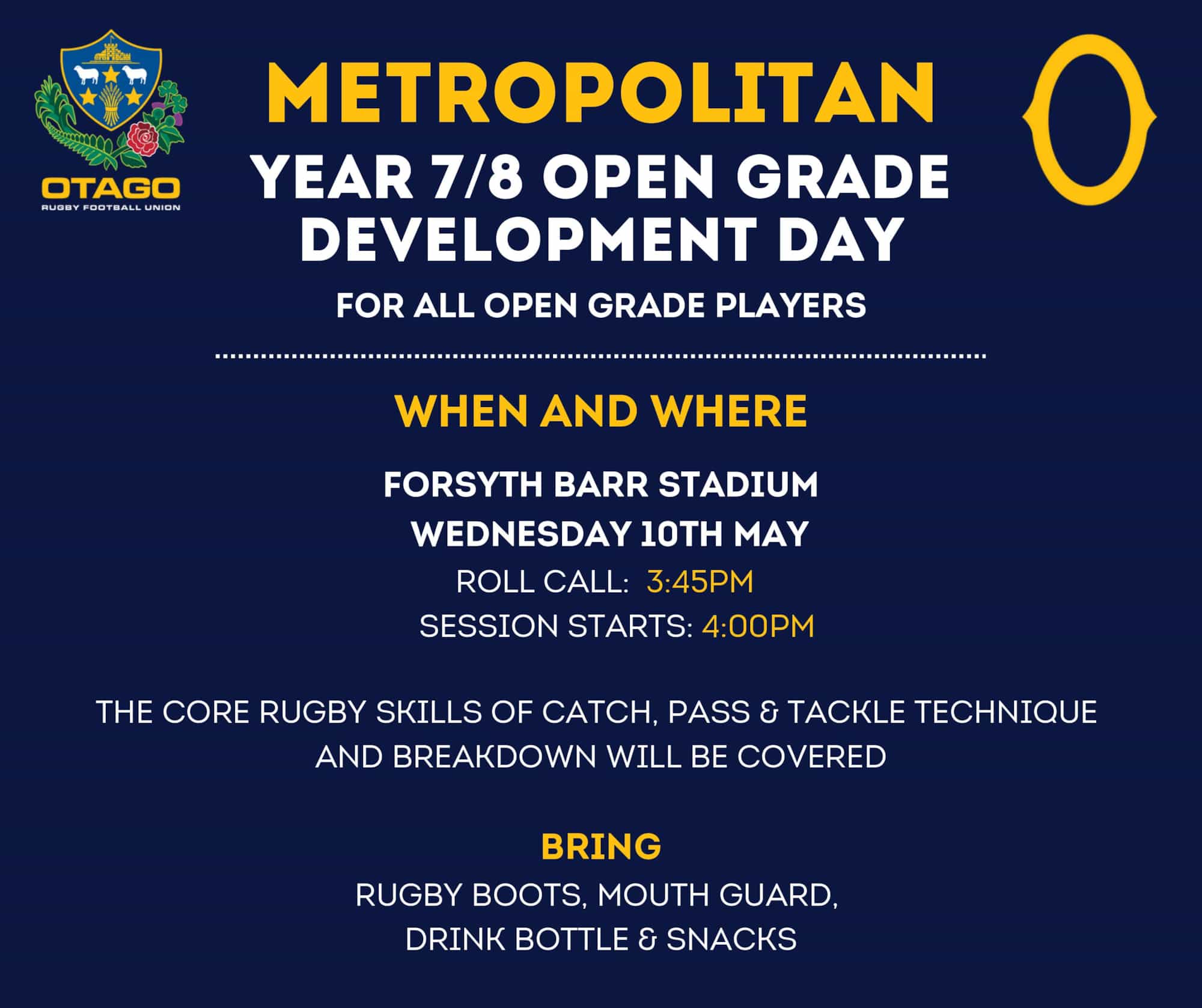 METRO OPEN GRADE DEVELOPMENT DAY AT THE STADIUM