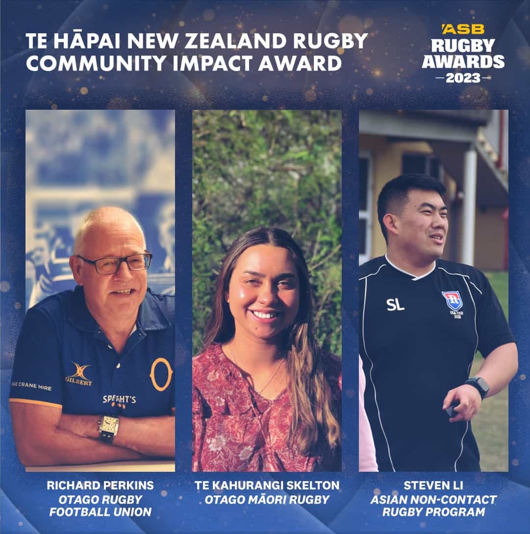 TE HAPAI NEW ZEALAND RUGBY COMMUNITY IMPACT AWARD NOMINEES