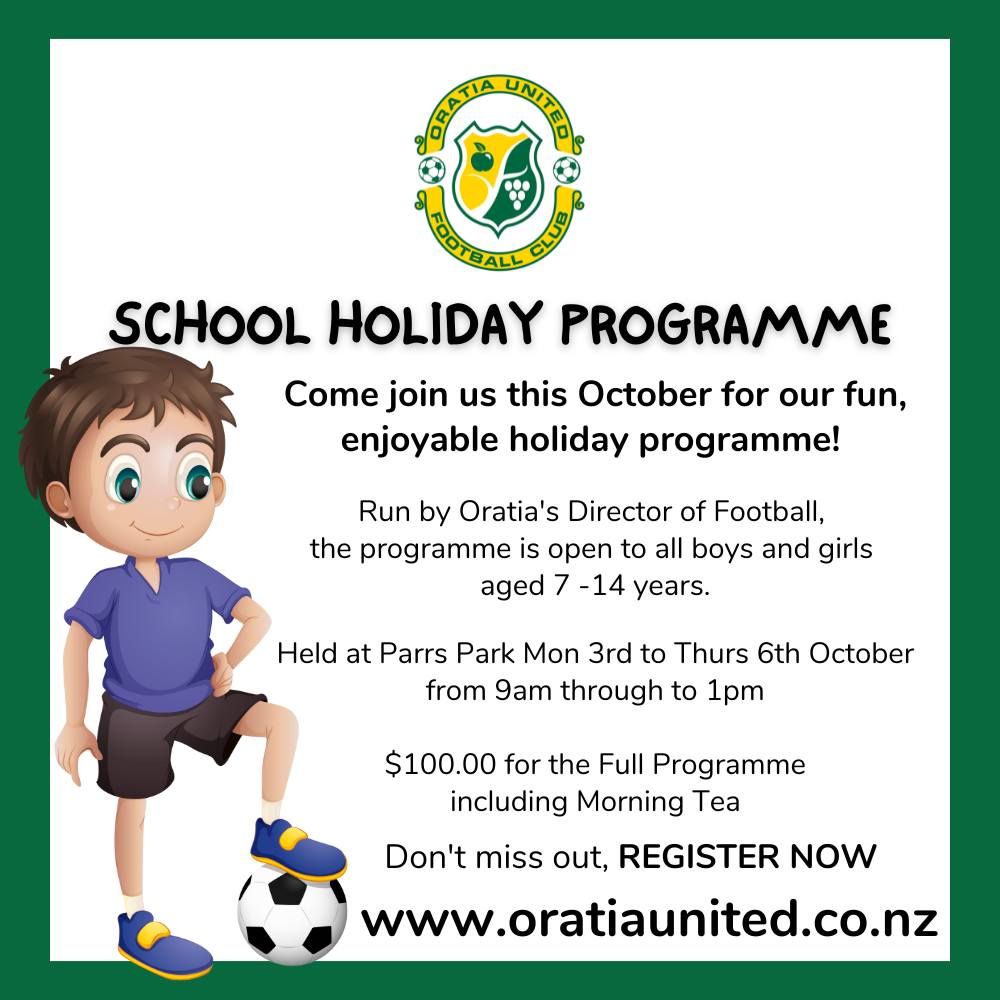 October Holiday Programme - Registrations CLOSED