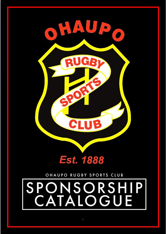 Ohaupo Rugby Sports Club - Sponsors Catalogue