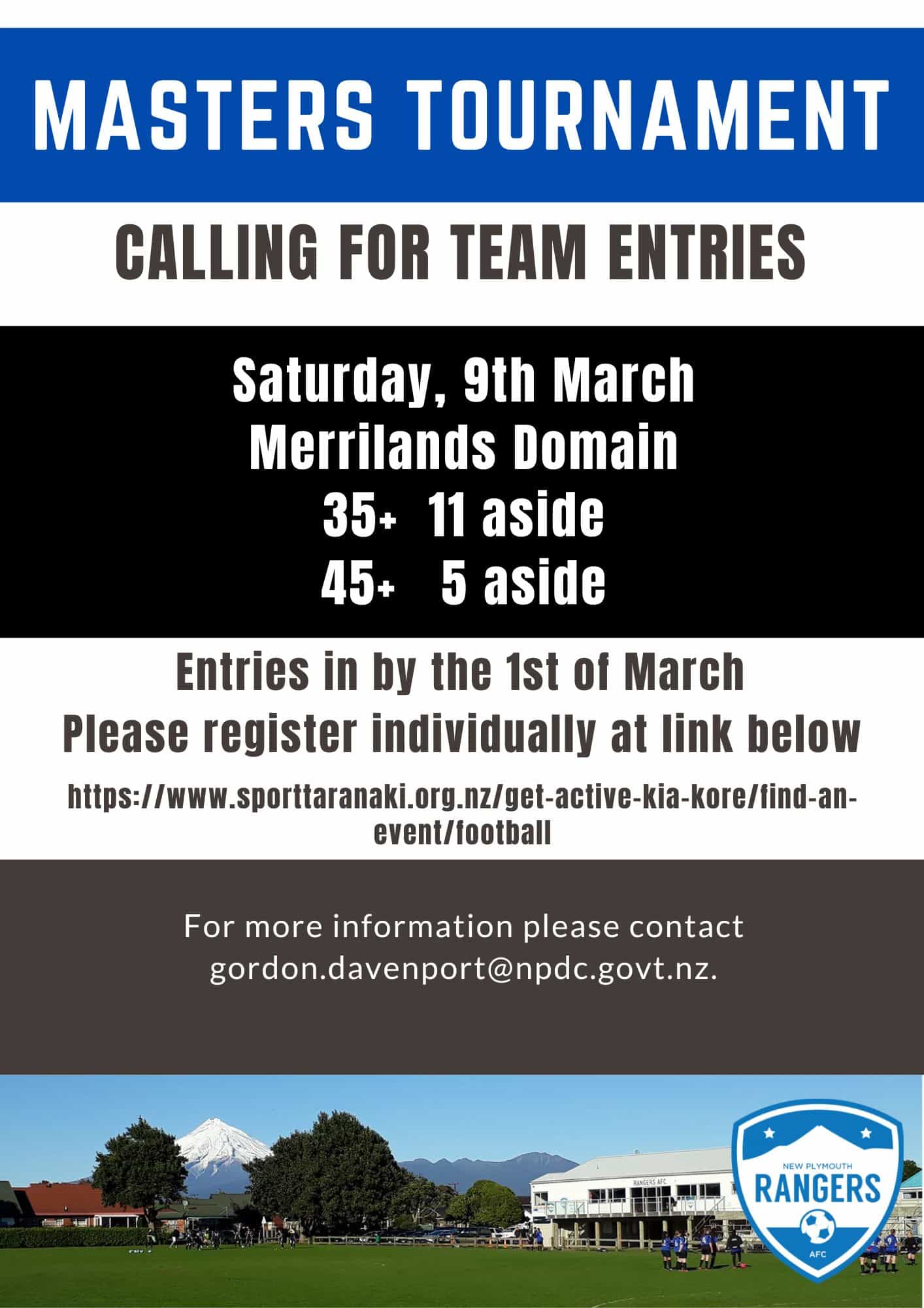 New Plymouth Rangers (AFC) - Taranaki Masters Tournament