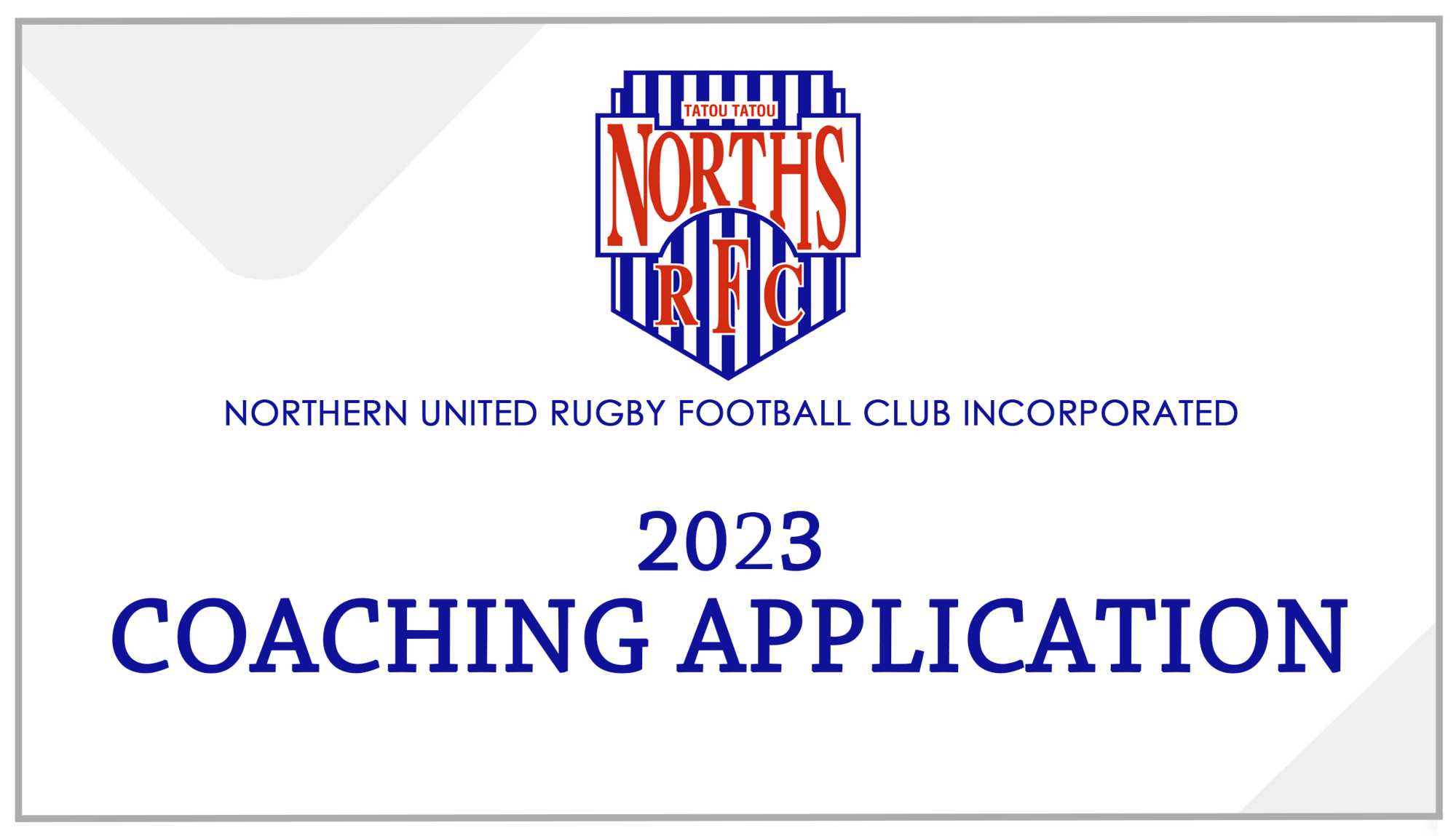 Coaching Applications 2023