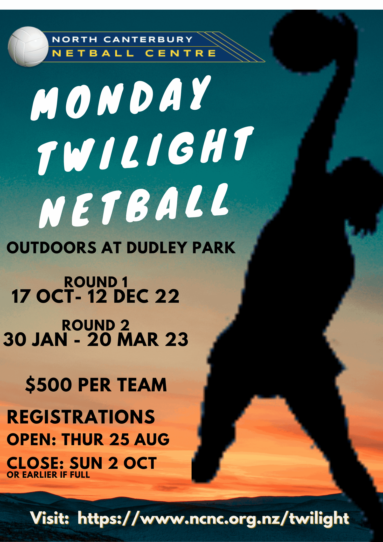 North Canterbury Netball Centre - Senior Twilight Netball