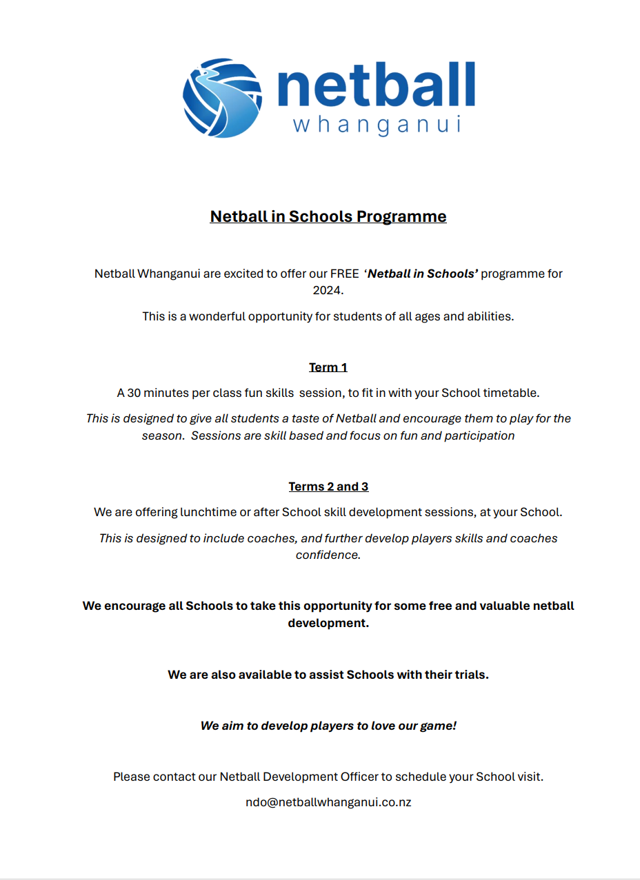 Netball Whanganui - HOME