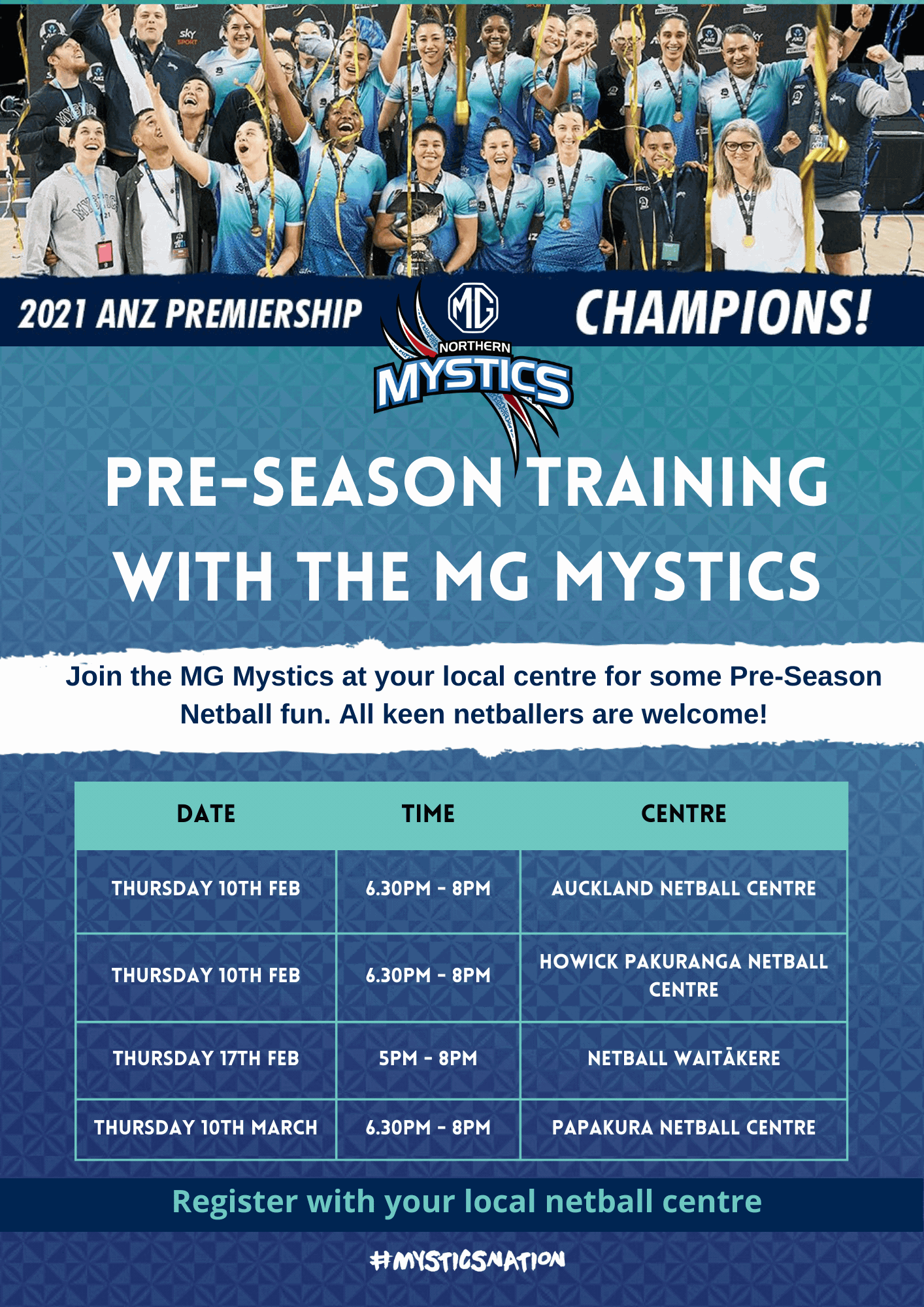 Train with the Northern Mystics