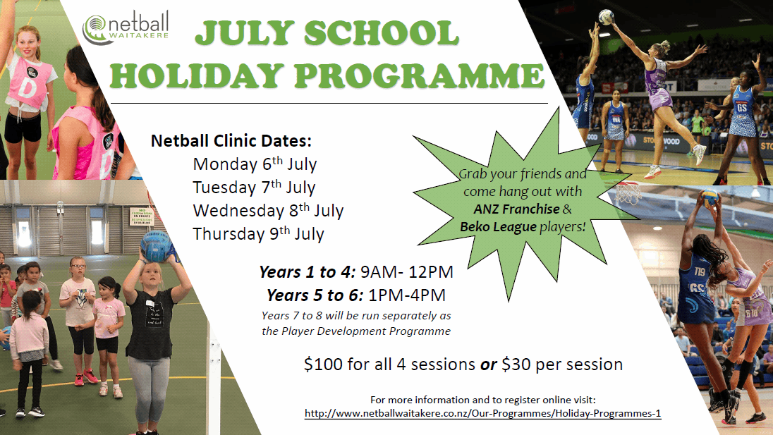 School Holiday Programme- Netball Skills