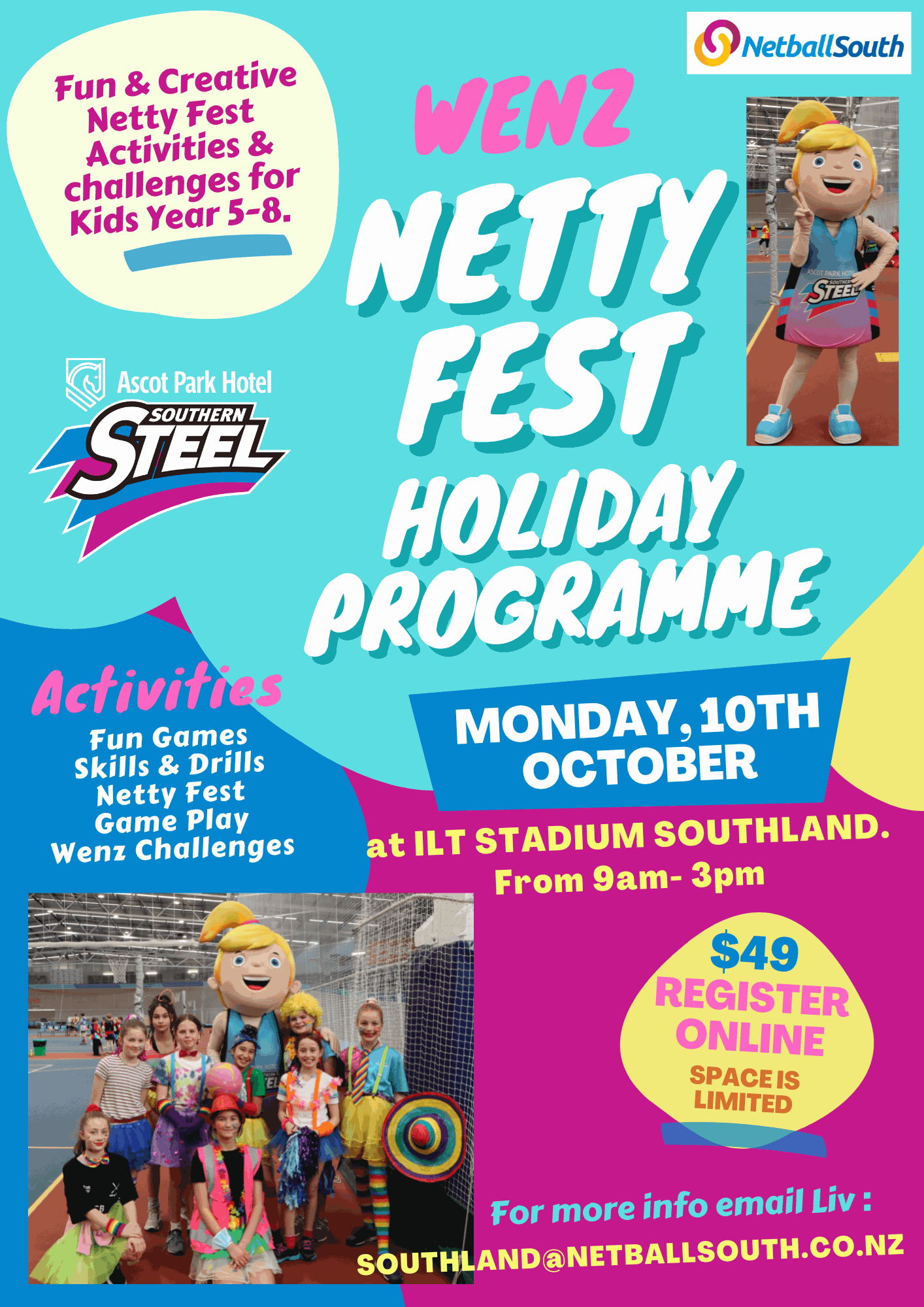 Netball South Zone - NETTY FEST HOLIDAY PROGRAMME 2022