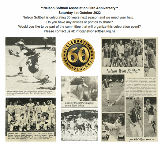 Nelson Softball 60th Anniversary