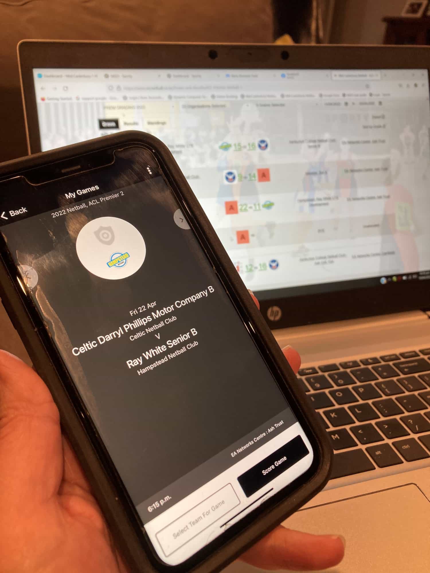 Game day app training