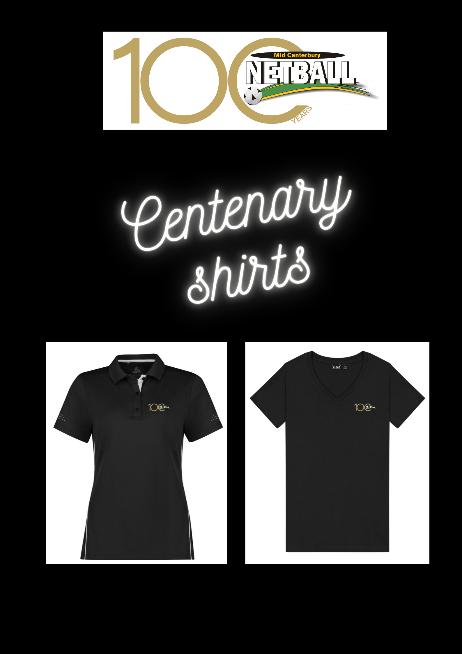 Centenary shirts
