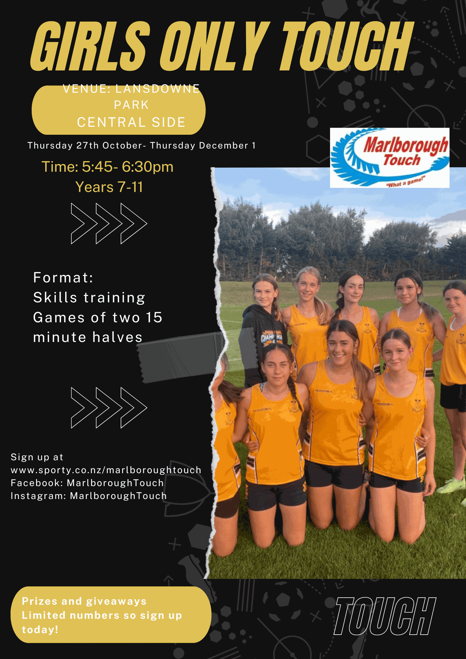 Marlborough Touch Association - Girls Only Touch