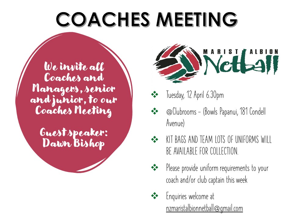 Marist Albion Netball Club - NEWS