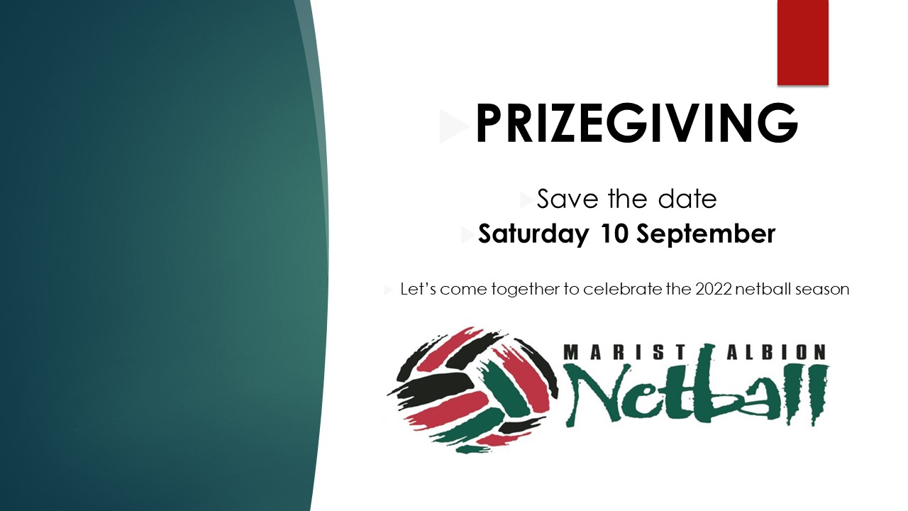 Marist Albion Netball Club - 2022 Social Dates