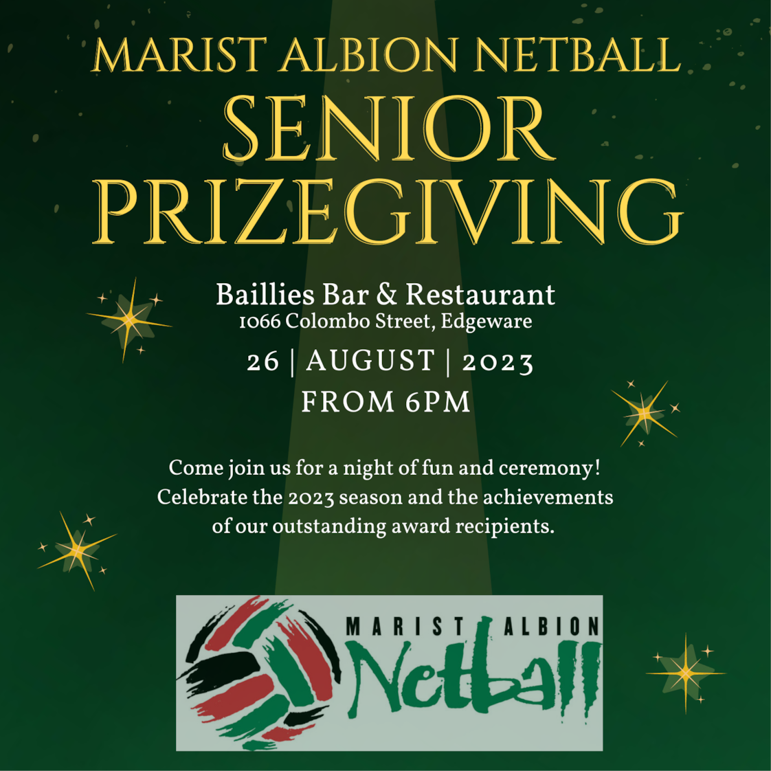 Marist Albion Netball Club eNewsletter 5