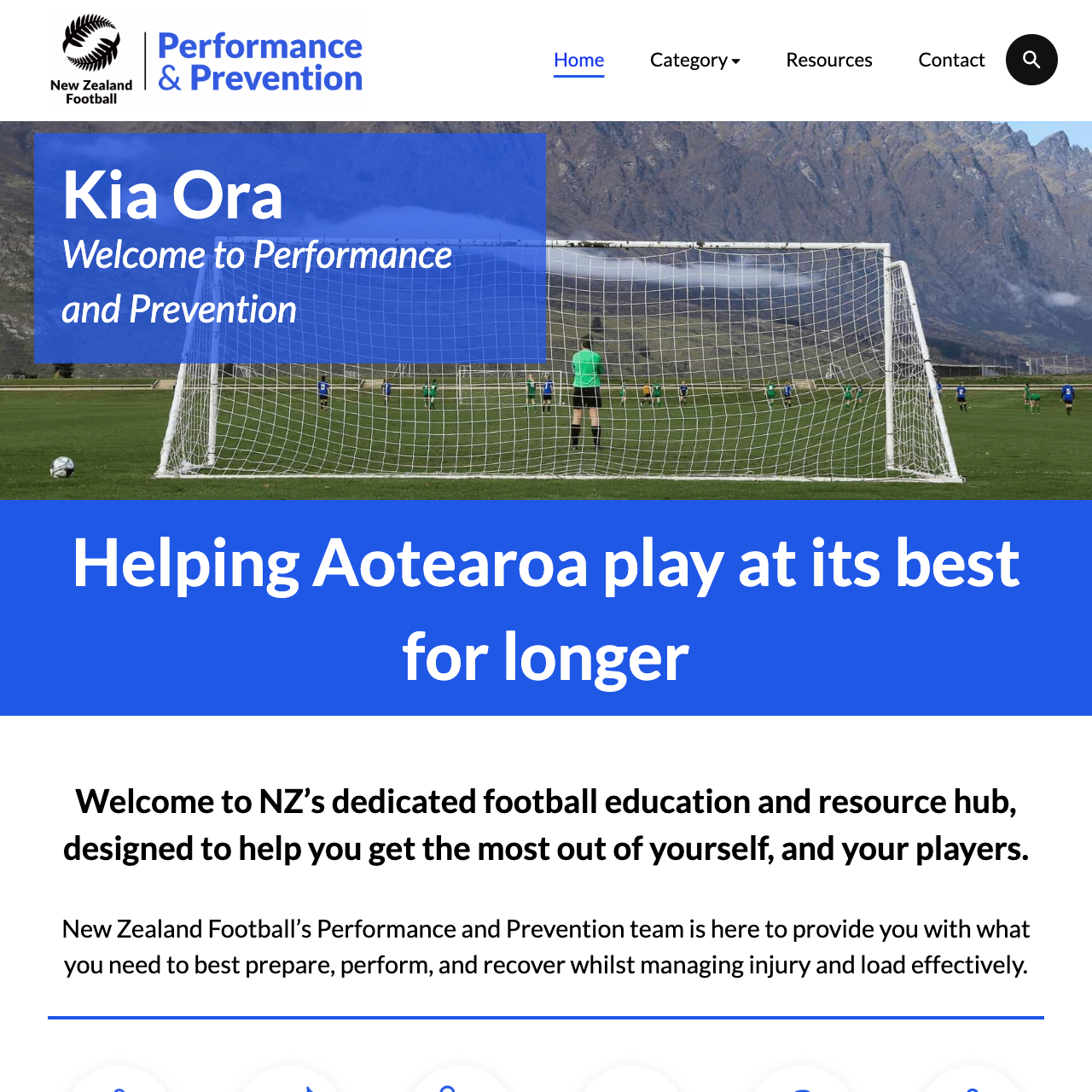 NZF Performance and Prevention Programme