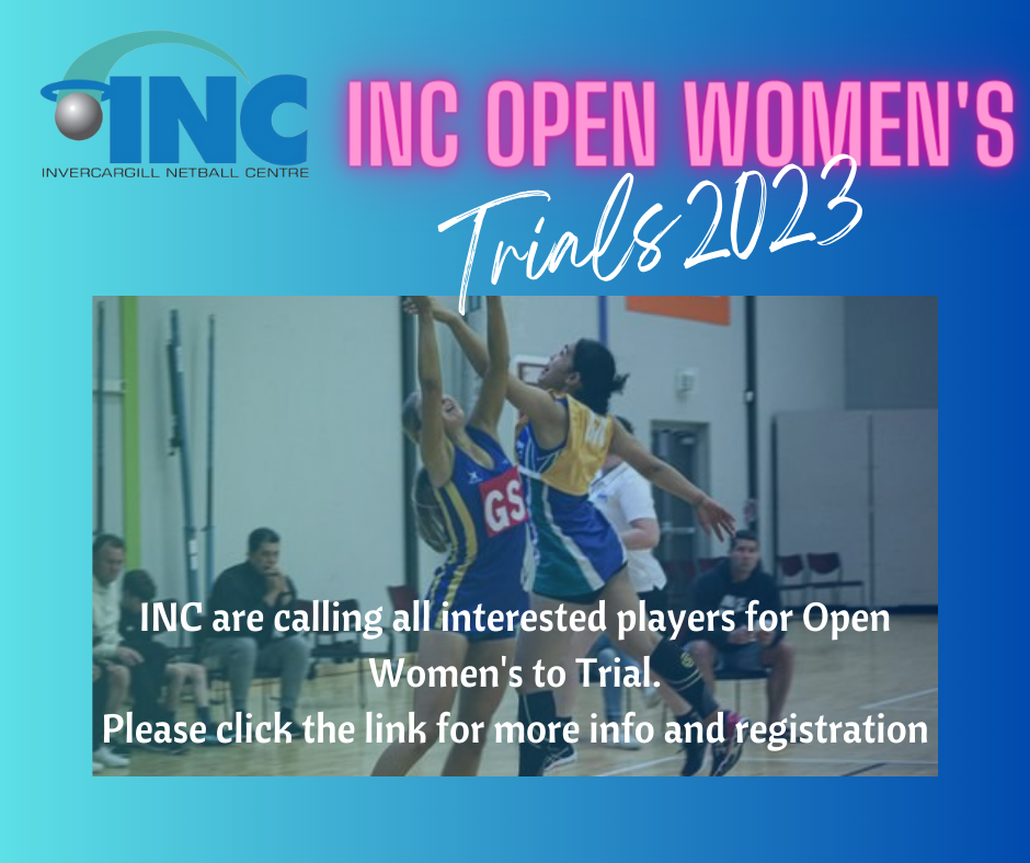 Invercargill Netball Centre - Representative Coach/Asst Coach/Manager