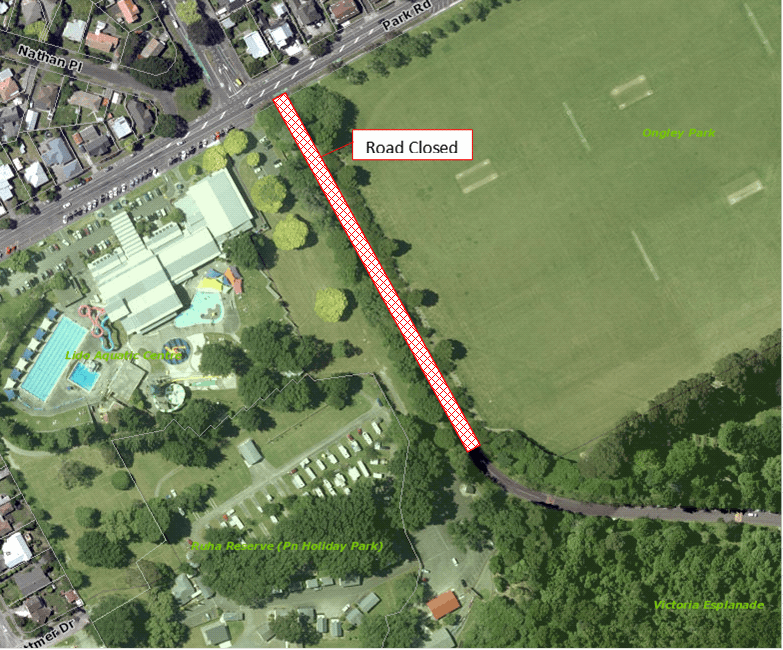 PLEASE NOTE: Park Road Esplanade entrance closure EXTENDED.