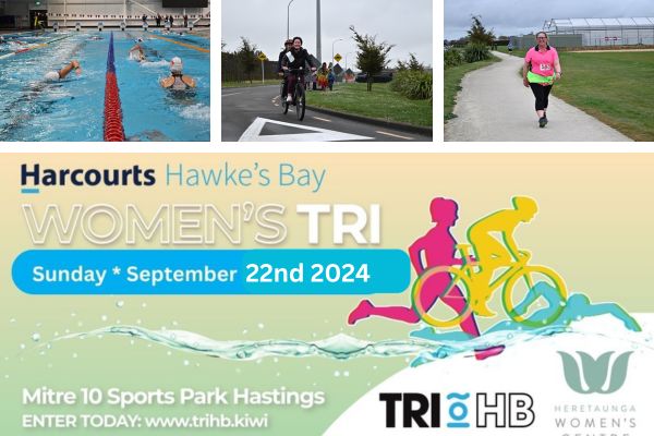 Harcourts HB Women's Triathlon - 22 Sept 2024 - Click here for more info