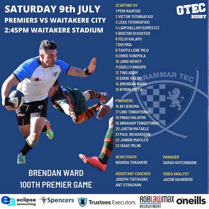 Premier Line up to take on Waitakere