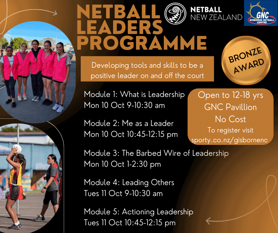 Gisborne Netball Centre - NNZ Netball Leaders Programme