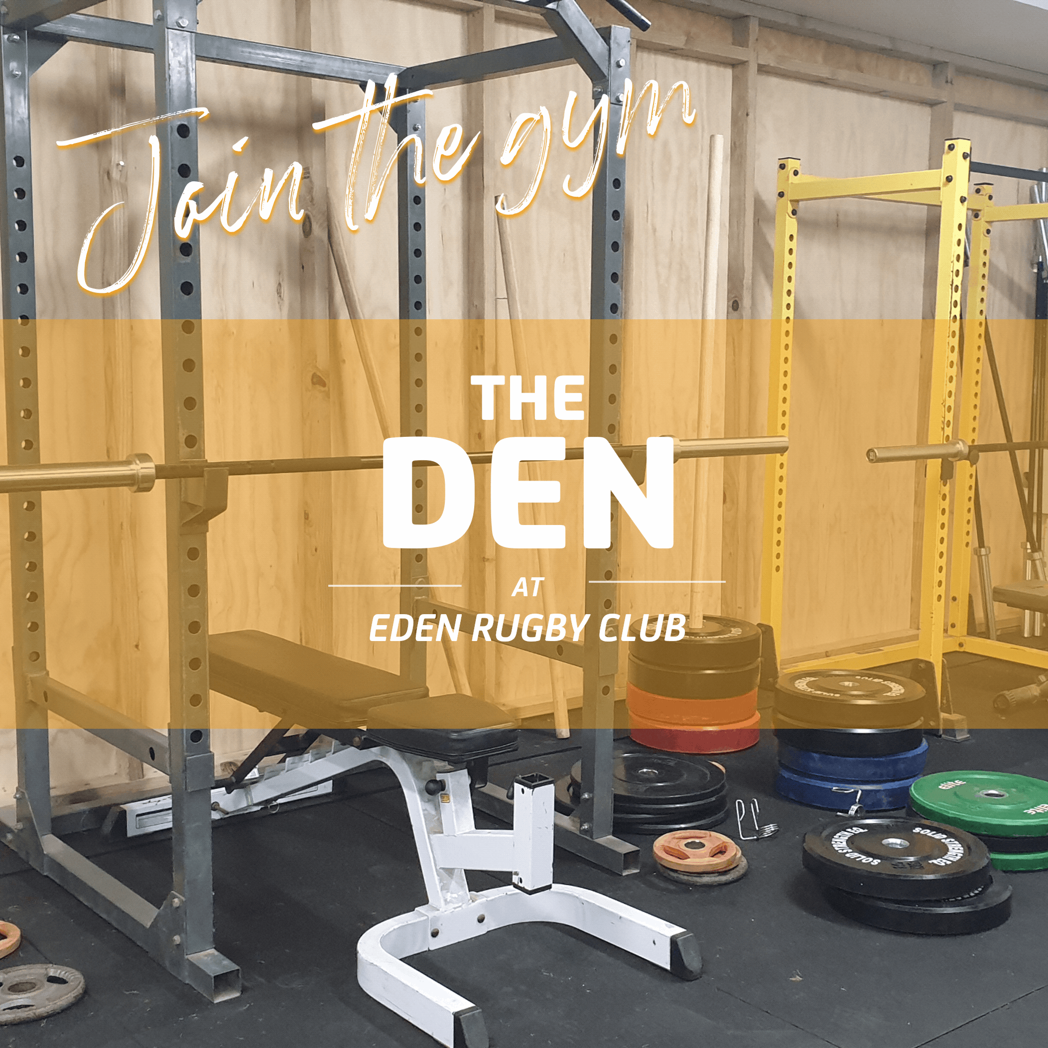 The Den - our gym is OPEN!