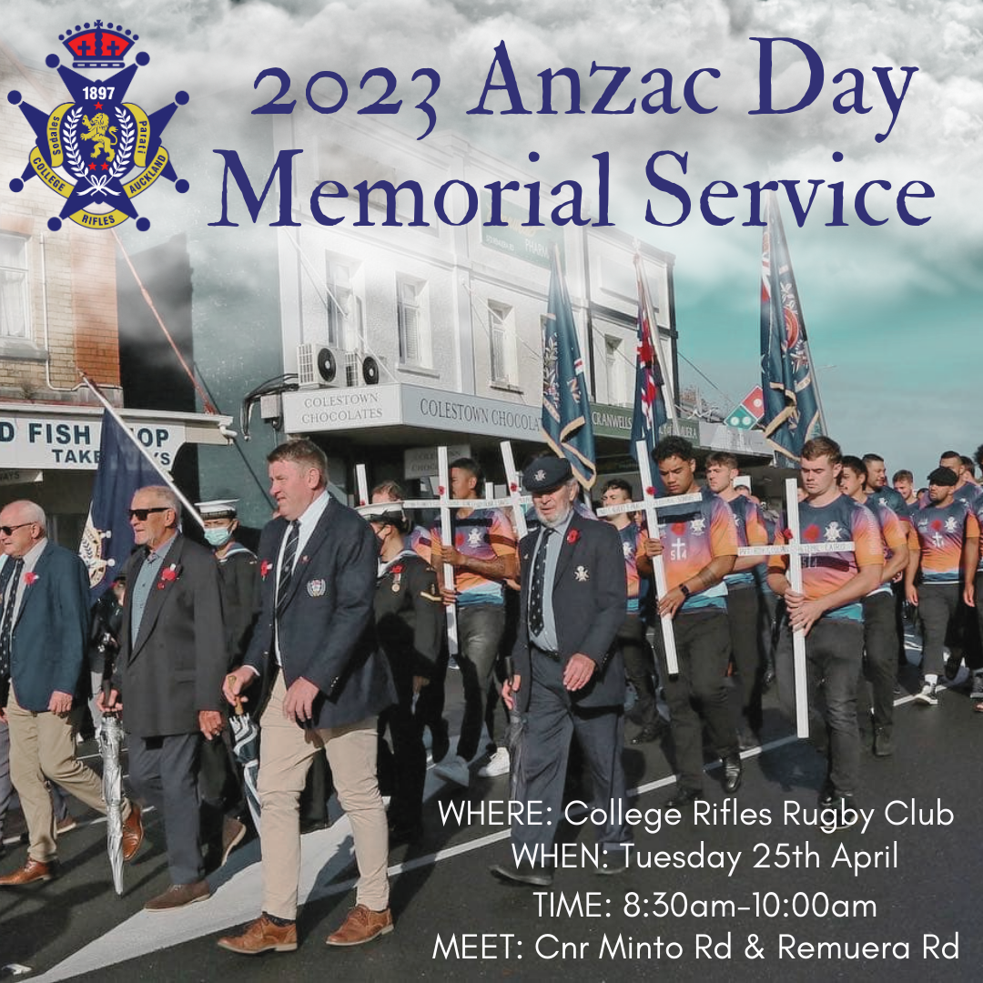 College Rifles Rugby Football Club eNewsletter - 31 March 2023