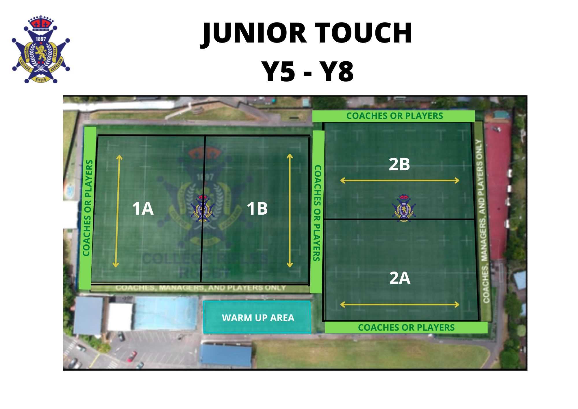 College Rifles Rugby Football Club - Junior Touch Draw & Results