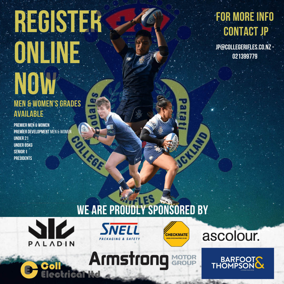 Come Join Senior Rugby at College Rifles